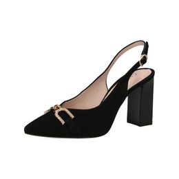 Caprice High-Heel-Pumps »Pumps Veloursleder« Schwarz 38 38 Verschluss: Schließe