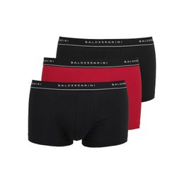 Baldessarini Boxer »Monaco« 3er-Pack, Breiter Bund, eng, elastisch, basic, atmungsaktiv, Baumwollmix schwarz-mittel-uni 4S 4S Short Pants 3er Pack...