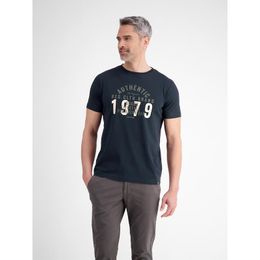 Lerros T-Shirt »Unifarbenes T-Shirt mit Print« CLASSIC NAVY XL XL MODERN FIT (schmale Passform)