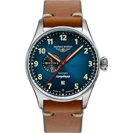BAUHAUS Automatikuhr &raquo;Tornado&laquo; Armbanduhr, Herrenuhr, Made in Germany, Mechanische Uhr, analog, Tag braun Attraktive Herrenautomatikuhr
