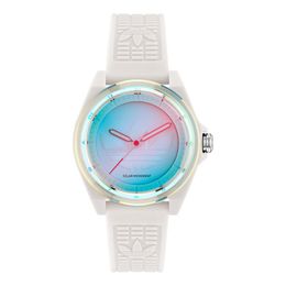 adidas originals Solaruhr »PROJECT FOUR SOLAR« Quarzuhr, Armbanduhr, Herrenuhr, Damenuhr, Resinarmband weiß Modische Solaruhr für Sie & Ihn