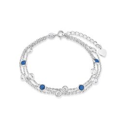 Amor Armband »2017183« mit Zirkonia (synth.) Silber-925-kristallweiß-blau + kristallweiß-blau 20 cm Eleganter Armschmuck für strahlende Auftritte
