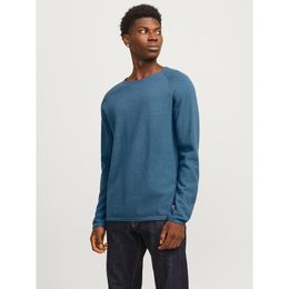 Jack & Jones JACK & JONES Rundhalspullover &raquo;JJEHILL KNIT CREW NECK NOOS&laquo; mit Strukturstrick Oceanview Detail:Twist S S Herren-Pullover von Jack&Jones