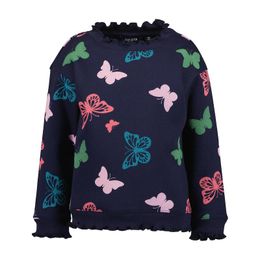Blue Seven Sweatshirt mit tollen Wellenkanten NACHTBLAU 110 110 Cooler Sweater von Blue Seven