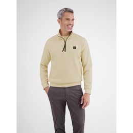 Lerros Sweatshirt »Herren Troyer in sportiver Struktur« FOAM WHITE L L Normale, klassische Passform