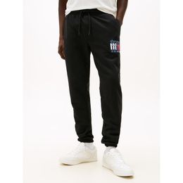 Tommy Jeans Sweathose »TJM RWB FLAG« Jogginghose, Print, elastischer Bund, slim fit Black L - N-Gr N-Gr L Sweatpants von Tommy Jeans