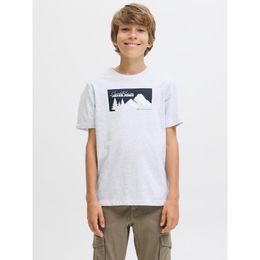 Jack & Jones Jack & Jones Junior Jungen T-Shirt &raquo;JJSUN TEE SS CREW NECK JNR&laquo; grau 128