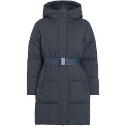 Calvin Klein Jeans Steppjacke &raquo;LOGO BELT LONG PUFFER&laquo; mit Kapuze mit G&uuml;rtel Ink XS (34) XS (34) Jacke von Calvin Klein Jeans Womanswear