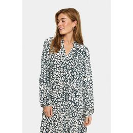 Saint Tropez Sommerkleid »EdaSZ Maxi Dress« mit Volant Winter Urban Chic Leopard XXL - N-Gr N-Gr XXL 3/4-Ärmel und loose fit Passform: bietet...