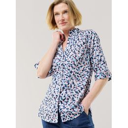 Walbusch Extraglatt-Bluse Kelchkragen