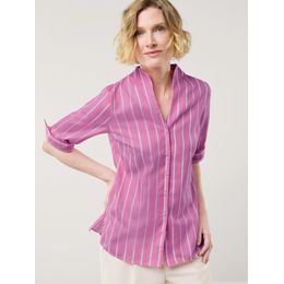 Walbusch Extraglatt-Bluse Kelchkragen