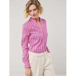 Walbusch Extraglatt-Bluse Kelchkragen