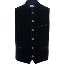 HANS Samtweste Wenzel-2 Marine/Schwarz (Gr&ouml;&szlig;e: 56)
