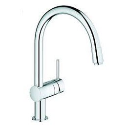 Grohe Minta Küchenarmatur 3291800E EcoJoy, herausziehbarer Mousseur, chrom