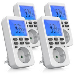 BEARWARE Zeitschaltuhr programmierbar mit LCD Display Steckdosen Timer / max 3680W
