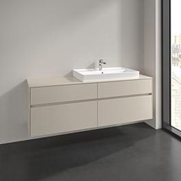 Villeroy & Boch Villeroy und Boch Collaro Waschtischunterschrank C02700VN 160x54,8x50cm, Waschtisch rechts, cashmere grey