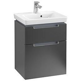 Villeroy & Boch Villeroy & Boch Subway 2.0 Waschtisch-Unterschrank A90710PD 48,5x59x38cm, 2 Auszüge, Griff chrom, black matt lacquer
