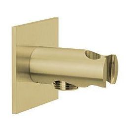 Herzbach Design iX PVD Brauseanschlussbogen 21.995200.2.41 Brass Steel, Rosette 70x70mm, mit Konushalter