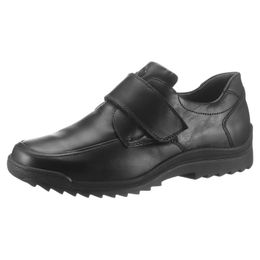 Waldl&auml;ufer Klettschuh WALDL&Auml;UFER "Kai", Herren, Gr. 7 (40,5), schwarz, Nappaleder, Schuhe Klettschuh, Halbschuh, Freizeitschuh, Komfortschuh in Bequemweite H (=sehr weit)