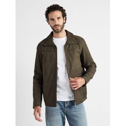 Lederjacke JCC "31022147", Herren, Gr. 48, grün (olive), Oberstoff: 100% Lammleder; Lining-body oben: 100% Polyester; Lining-body unten: 100%Baumwolle; Lining-Ärmel: 100% Polyester, Jacken