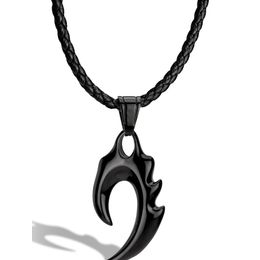Serasar Necklace 'Flame' male Black size 50cm