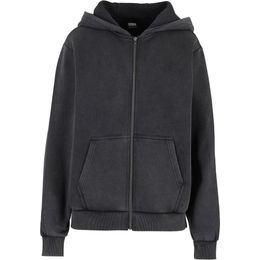 Urban Classics Zip-Up Hoodie female Grey size 5XL