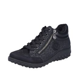 Rieker Schnürstiefelette Damen Größe 37 anthrazit / schwarz Winterschuhe