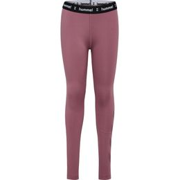 Hummel Sporthose 'Pulse' M&auml;dchen Gr&ouml;&szlig;e 140 mauve / schwarz / wei&szlig;