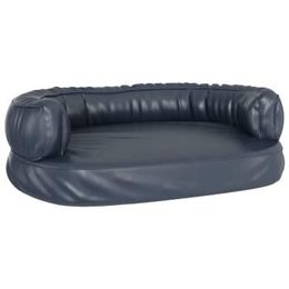 vidaXL Hundebett Ergonomisch Kunstleder blau S