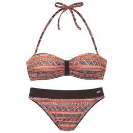 Buffalo Set: Bandeau-Bikini 'Romy' braun Gr. 36 Cup A/B. Mit Seitlichen St&auml;bchen