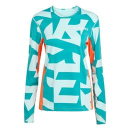 adidas terrex Performance Shirt 'Multi Synthetic Base Layer Long' female Blue size S