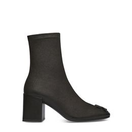 Courrèges Courrèges Stiefel - Black Ankle Boots With Square Toe - Gr. 38 (EU) - in Schwarz - für Damen