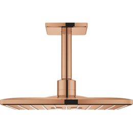 Grohe, Duschbrause, rainshower smartactive cube - hoofddouche 31x31 cm, 2 stralen, warm sunset (2 Strahlarten)