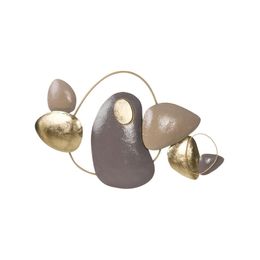 Beliani Wandobjekt CLANE in Gold/Braun/Beige - (W) 74 x (H) 46 x (L) 5 cm | Gr.: onesize
