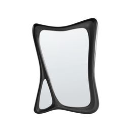 Beliani Wandspiegel LANESTER in Schwarz - (W) 70 x (H) 100 x (L) 3 cm | Gr.: onesize