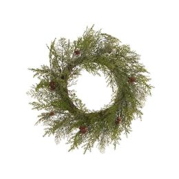 Beliani Kranz PANRUN in Grün - (W) 70 x (H) 4 x (L) 70 cm | Gr.: onesize