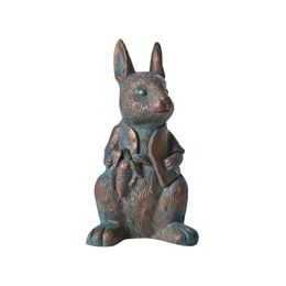 Beliani Gartenfigur TONDON in Braun/Blau - (W) 21 x (H) 37 x (L) 18 cm | Gr.: onesize