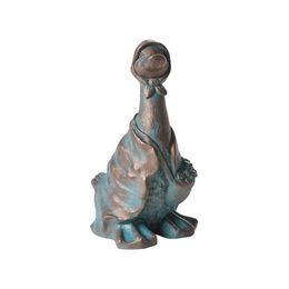 Beliani Gartenfigur BALEYA in Braun/Blau - (W) 19 x (H) 36 x (L) 20 cm | Gr.: onesize