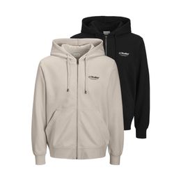 Jack & Jones Jack & Jones Sweatjacke / Hoodie Soho in Schwarz / grau | Gr.: S