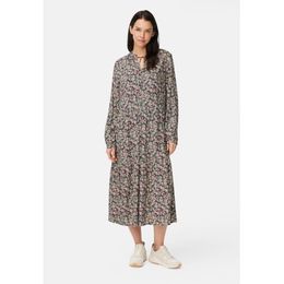 Camel Active Langarm Kleid aus reiner Viskose in Blumenmuster | Gr.: S