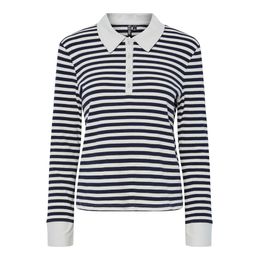 Pieces Langarm-Poloshirt in Maritime Blue 1 | Gr.: XL