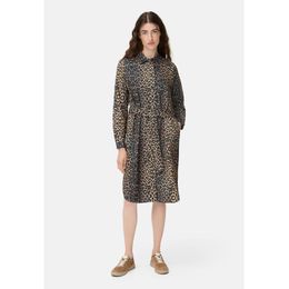 Camel Active Baumwollkleid mit Bindeg&uuml;rtel in Leo | Gr.: 3XL