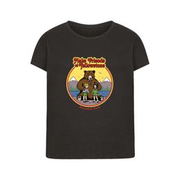 F4NT4STIC Box Tee US National Parks Make Friends At Yellowstone in schwarz | Gr.: XS