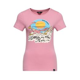 Queen Kerosin T-Shirt Hottie On The Run in rosa | Gr.: M