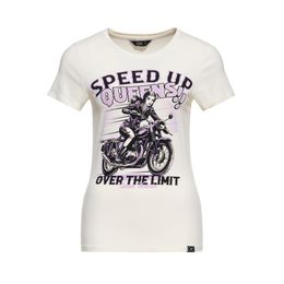 Queen Kerosin T-Shirt Speed Up Queens! in offwhite | Gr.: 3XL