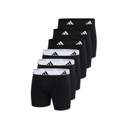 Adidas Boxershort 6er Pack in Schwarz/Schwarz/Weiß | Gr.: XXL