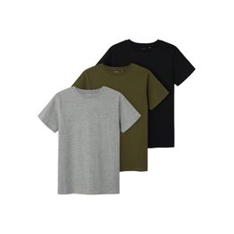 TWO SOON 3er-Pack T-Shirt in Black | Gr.: 122/128