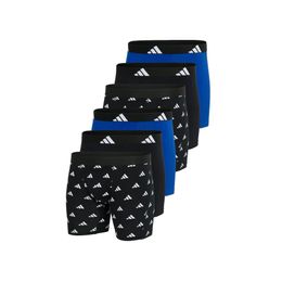 Adidas Boxershort 6er Pack in Schwarz/Wei&szlig;/Blau | Gr.: XL