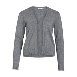 Vila Strickjacke in Medium Grey Melange | Gr.: XL