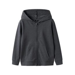 TWO SOON Strickjacke in Dark Grey Melange | Gr.: 110/116